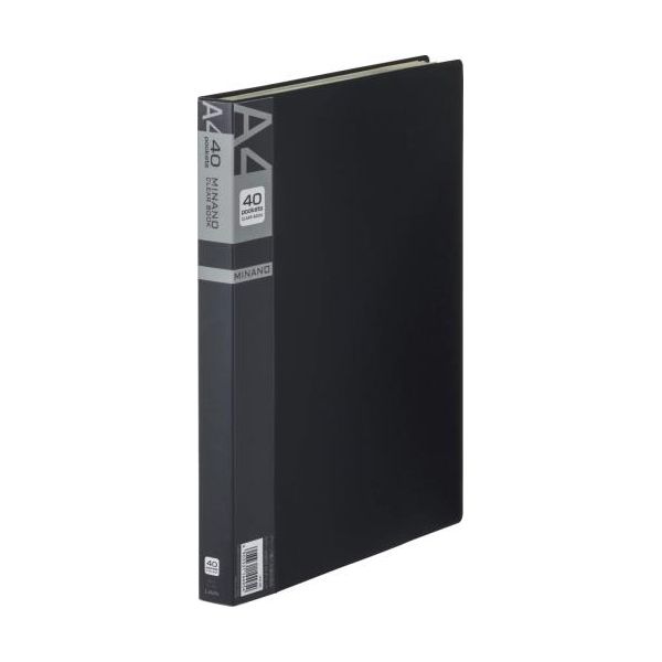 ●ポケット…40枚●カラー…黒●入数…1冊●サイズ…A4判S型●材質…表紙：再生PPシートポケット：マットタイプ再生PP製●背紙の裏面にはタイトルなどが記入できます。類似商品はこちらエスコ EA762CC-65 A4／S型 クリ396円エス...