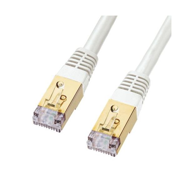 ●カテゴリー…7準拠●コネクタ形状…RJ45●長さ(m)…0.2●直径…5.7mm●カラー…ホワイト●次世代10GBASE完全対応、ノイズに強い最強LANケーブル●カテゴリ5eの6.0倍、カテゴリ6の2.4倍の伝送帯域である600MHzをク...