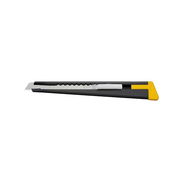 ●材質…本体：金属高級焼付塗装、　　　　　　刃：SK-120(合金工具鋼)●様式…オートロック式●全長…138mm●刃幅…9mm●刃厚…0.38mm●世界中で愛用されているロングセラーの小型カッターナイフ。●シックなブラック塗装の金属ホルダ...