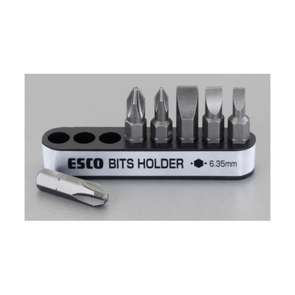 ●6本組●(＋)ビット…＃1・2・3●(−)ビット…4・5.5・7mm●六角シャンク…1/4”●ビット全長…25mm類似商品はこちらエスコ EA611AJ-2 6本組 ドライバー2,703円エスコ EA611KA EA611KA 8本組1,...