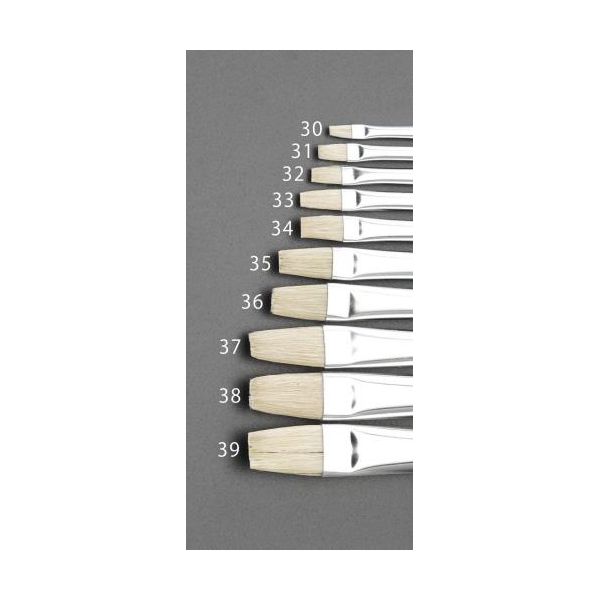 ●材質…毛：豚毛、柄：木(白樺）●サイズ…10号筆●全長…338mm●毛丈…26mm●毛幅…19mm●用途…レタリング、イラスト、塗り込み用●油性・水性用類似商品はこちらエスコ EA109MK-32 3号 画筆 EA319円エスコ EA10...