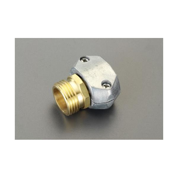 ●サイズ…44×41mm●適合ホース内径…5/8”・3/4”●ねじサイズ…3/4”NHオス●ゴム・プラスチックホース用●ビスはステンレス製●材質…真鍮類似商品はこちらエスコ EA124GC-32F 真鍮製 ホース1,892円エスコ EA12...