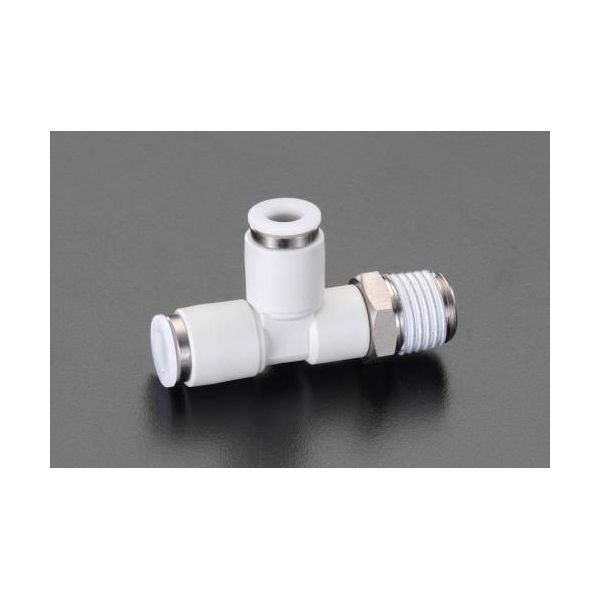 ●材質…樹脂(PBT)、真鍮●使用流体…空気●使用圧力…0〜1MPa(10kgf/cm2)●使用温度…−15〜60℃●チューブ外径…4mm●取付ねじ…R（PT）1/8”類似商品はこちらエスコ EA140HB-82 8mm x1/4642円エ...