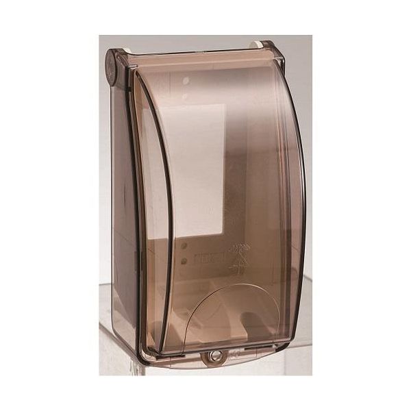 ●カラー…ミルキーホワイト●仕様…透明蓋●適合プレート…一連用●サイズ…91(W)×90(D)×167(H)mm●材質…ACS樹脂●コンセントやスイッチ等の器具を保護するタテ開きの開閉蓋付カバーです。●厨房・トイレ等、水回りのコンセント保護...