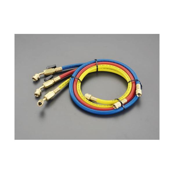 ●ねじサイズ…UNF7/16-20(1/4”フレア)●常用圧力…3.0MPa●耐圧…5.0MPa●全長…100cm●色…赤・青・黄●入数…各色1本●ボールバルブとサービスポート接続口が近いため冷媒の吹き出しを最小限に抑えることができます。類...