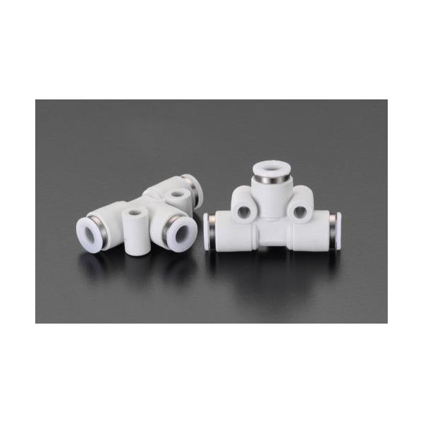 ●材質…樹脂(PBT)、真鍮●使用流体…空気●使用圧力…0〜1MPa(0〜10kgf/cm2)●使用温度…−15〜60℃●チューブ外径…10mm●入数…2個類似商品はこちらエスコ EA140HL-8 8mm T型ユニオ1,056円エスコ E...