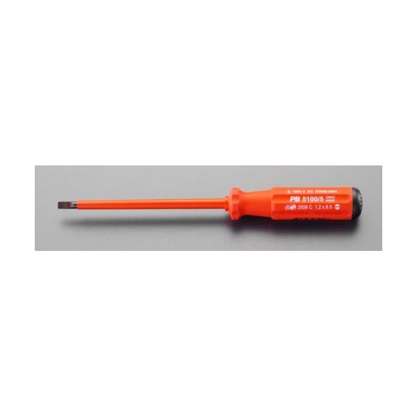 ●1000V絶縁●先端…0.8×4mm●軸径…5mm●軸長…100mm●グリップエンドはドライバーの先端形状ごとに色分けし、シンボルマークとサイズを表示しています。類似商品はこちらエスコ EA560PL-100A 3．0x101,555円エ...