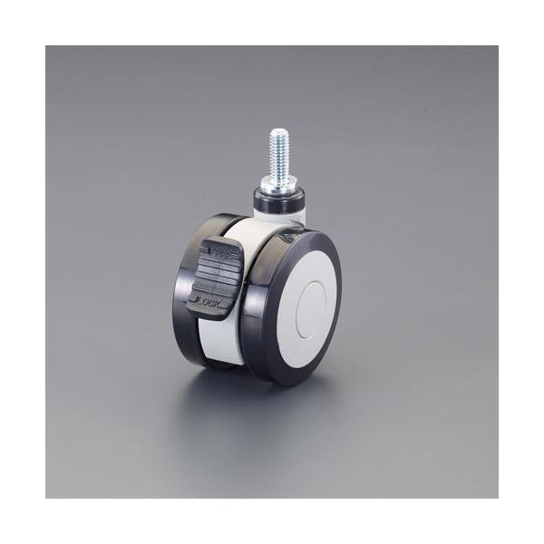 ●材質…内側：ナイロン外側：ウレタンエラストマー●ねじサイズ…W3/8”●車輪径×幅…75x59mm●取付高…92mm●重量(g)…313●耐荷重…100kg●旋回部と車輪を同時に止めるダブルストッパータイプです。●一般的なウレタンに比べ、...