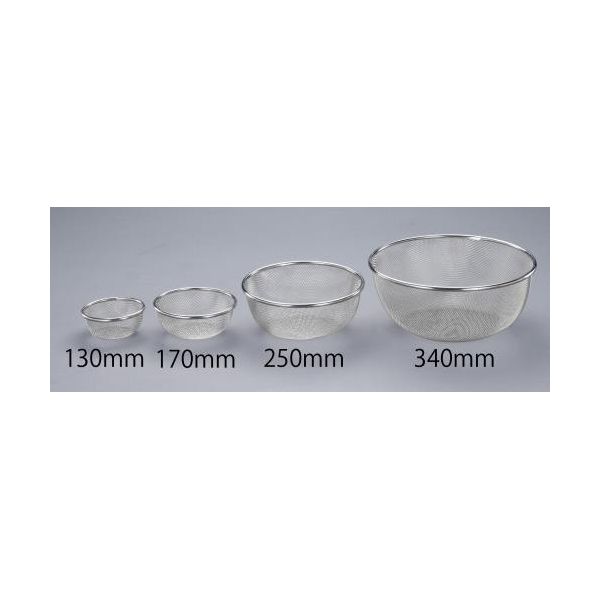 ●サイズ…φ130×55（H）mm●目開…0.72mm●メッシュ…28●線径…0.19mm●材質…ステンレス（SUS304）類似商品はこちらエスコ EA992CH-91 φ130／線径0742円エスコ EA992CH-81 φ130／線径0...
