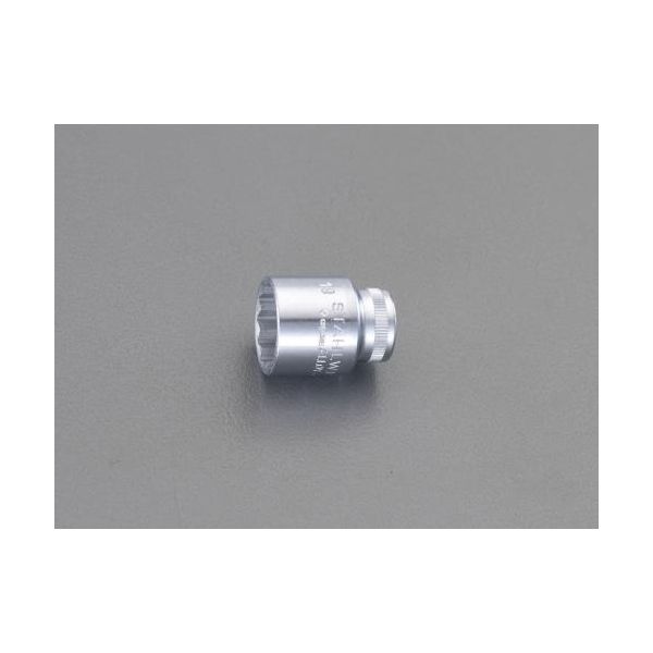 ●差込角…3/8”●対辺…3/4”●全長(L;mm)…32●ソケット部外径(d1；mm)…25.2●差込部外径(d2；mm)…19●ソケット奥内径(d3；mm)…18●ボルト接触部内面奥行き(t1；mm)…15.9●最大奥行き(t2；mm)...