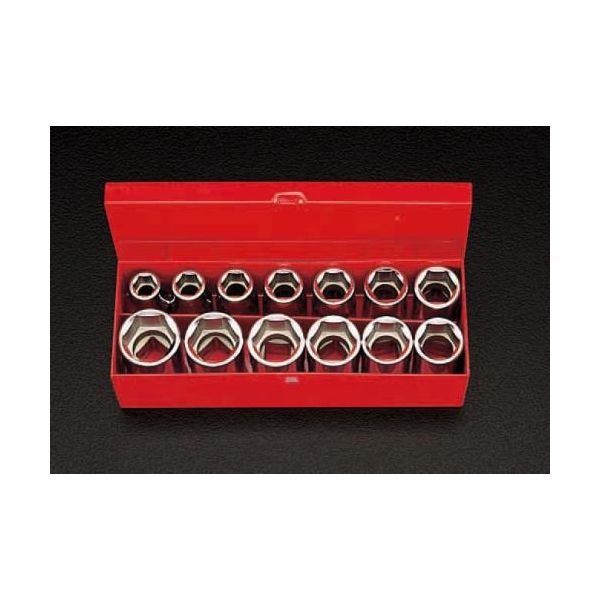 ●差込角…1/2”●13個組●対辺…10・11・12・13・14・15・16・17・18・19・20・21・22mm●外径…15.3〜30mm類似商品はこちら エスコ EA618C-1 直送 代引不可・他17,710円 エスコ EA618C...