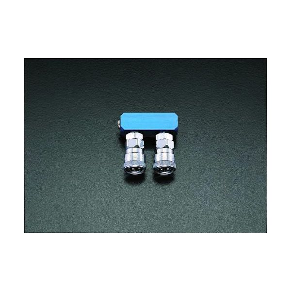 ●型…20型●使用圧力…1.5MPa●材質…合金●ねじサイズ…Rc(PT)1/4”(ボディ側)●連数…2連●サイズ…65(W)×19(D)×70(H)mm類似商品はこちらエスコ EA140DN-5 5連カプラーソケッ4,775円エスコ EA...