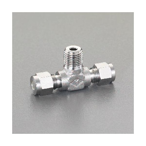 ●材質…SUS316●使用温度…−196〜600℃●適用パイプ外径…6mm●取付ねじ…R（PT）1/4”●チューブ使用時は、インサートリングが別途必要となります。●使用圧力はチューブ使用圧力に準拠する。類似商品はこちらエスコ EA425CL...