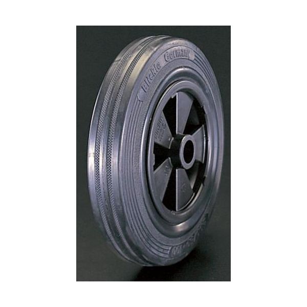 ●材質…タイヤ：ソリッドラバーリム：ポリプロピレン●車輪径×幅…125×37.5mm●軸径…15mm●耐熱温度…-20〜60℃●耐荷重…100kg●車輪は耐久性・耐食性・防錆に優れたプレーンベアリング仕様（ベアリングなし）●リムは衝撃に強い...