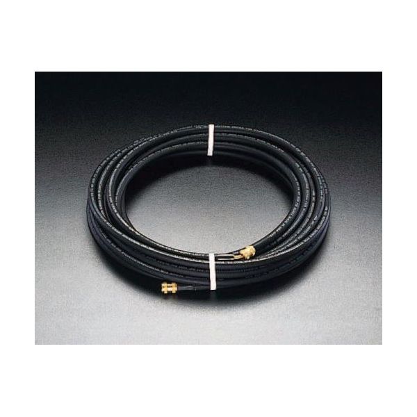 ●ねじサイズ…1/4”●耐圧…4.1MPa●全長…20m●材質…チャージングホース・外面ゴム(第1層)　耐候性ゴム(CSM)・補強層(第2層)　合成繊維・内面ゴム(第3層)耐油性ゴム(NBR)・内面チューブ(第4層)ナイロンチューブ両端部分...