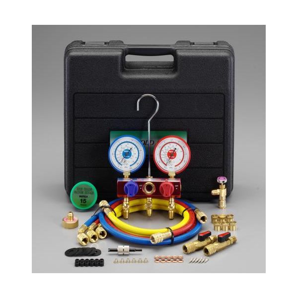 ●ゲージ径…φ68mm●圧力計…-0.1〜5.3MPa●連成計…-0.1〜5.3MPa●接続ポート径…UNF1/2-20（5/16”フレア）●ゲージはゼロ調整ねじ付●ヒートポンプ用●5/16” 100cmホース×3本●5/16”コントロール...