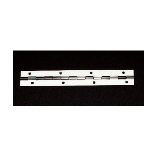 ●材質…ステンレス(SUS430)●仕上…鏡面研磨仕上げ●全長…600mm●幅…30mm●厚み…0.5mm●穴径…3mm●使用ビス径…2.7mm●2枚合せのため心棒が細く丁番目立ちにくくなっています。●下穴加工は現品に合わせてください。●取...