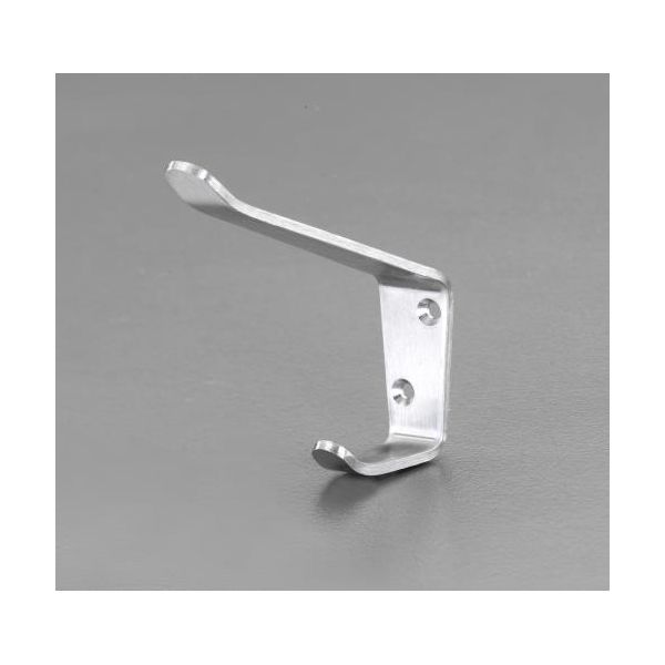 ●材質…ステンレス(SUS304）●仕上…ヘアーライン仕上げ●付属品…木ねじ●サイズ(mm)…A：72、B：72、C：33、D：31●穴径…3mm●穴〜穴のピッチ…18mm類似商品はこちらエスコ EA951DH-5 2段フック EA9484...