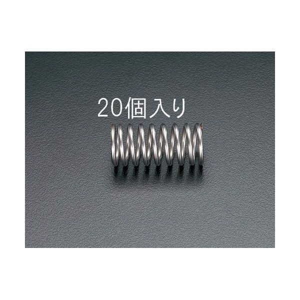 ●材質…SUS304●外径×線径×高さ…2.5×0.23×4mm●許容荷重…0.137kgf●入数…20個類似商品はこちらエスコ EA952VF-12 4．5x12mm617円エスコ EA952VV-77 20x77mm押3,488円エスコ...