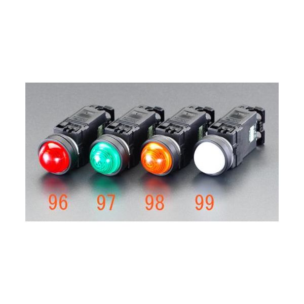 ●富士電機●パネルカットφ22、φ25mm兼用●φ22mm表示燈●LED AC/DC24V球付●材質…本体：ポリカーボネイト●色…白●定格電圧…AC110V●型式…DR22D0L-H3●トランス付類似商品はこちらエスコ EA940DB-11...