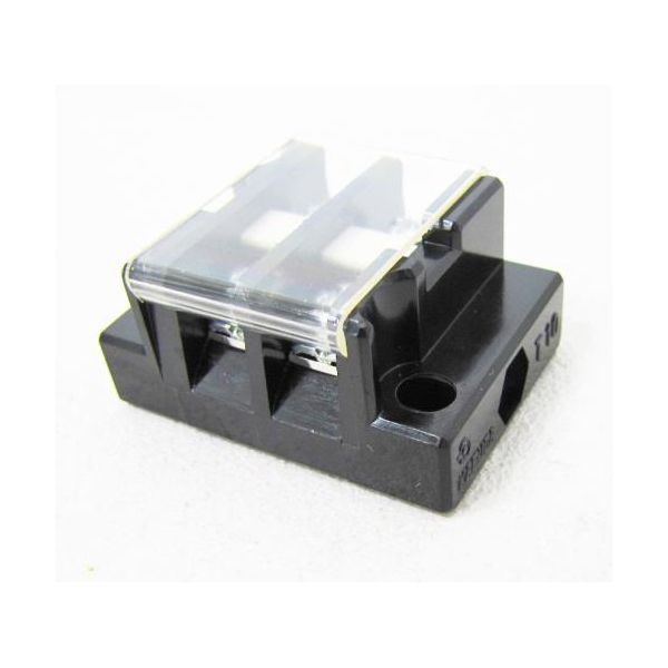 ●型式…T10●適合電線…2mm2●通電電流…20A●絶縁電圧…250V●適合圧着端子…1.25-3.5・2-3.5●カバー付●極数…2●サイズ(mm)…42×31.5×21(D)類似商品はこちらエスコ EA940DM-12 2極 250V...
