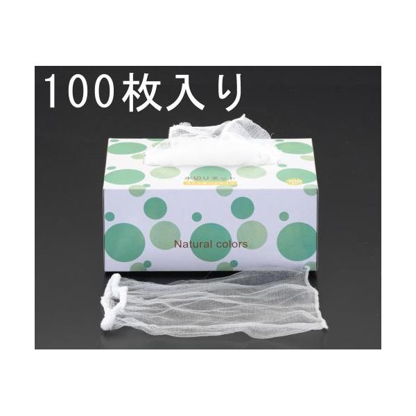 ●キッチン：三角コーナー、排水口用●材質…ポリエステル●サイズ…原寸：約200×120mm、　伸長：約350×300cm●入数…100枚類似商品はこちらエスコ EA922AL-2 水切りネット 30630円エスコ EA922AL-1 60−...