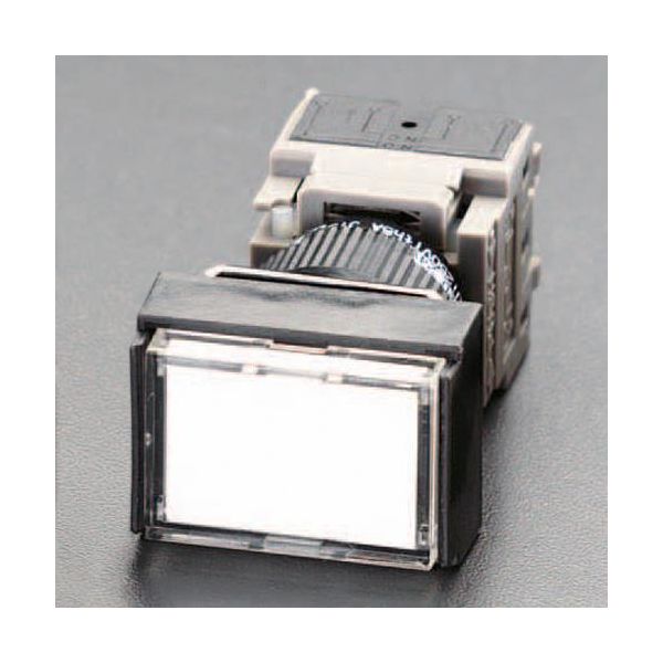 ●パネルカットφ16mm用●接点仕様…1a1b●サイズ…21(W)×52.5(D)×18(H)mm●定格…AC/DC 250V 5A●モメンタリ形●LED球…DC24V●材質…本体：ポリカーボネイト●型式…AH164-TLW11E3●色…白...