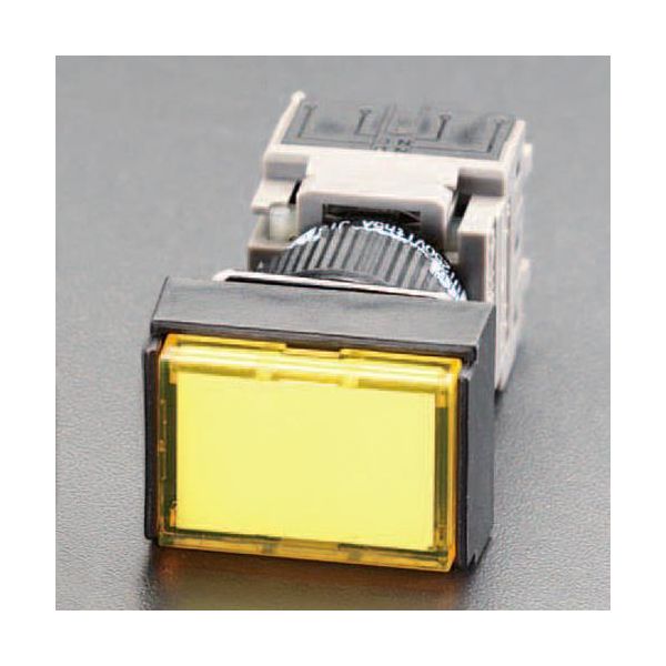 ●パネルカットφ16mm用●接点仕様…1a1b●サイズ…21(W)×52.5(D)×18(H)mm●定格…AC/DC 250V 5A●モメンタリ形●LED球…DC24V●材質…本体：ポリカーボネイト●型式…AH164-TLY11E3●色…黄...