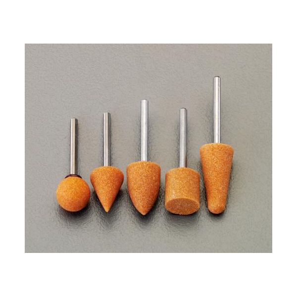 ●＜セット内容＞…5本組セット　　　形状：直径×高さ　（粒度）　　　球形：φ13mm 　(＃60)　　　三角：13×16mm 　(＃80)　　　砲弾形：13×19mm 　(＃60)　　　ストレート：13×13mm 　(＃60)　　　　傘形：...