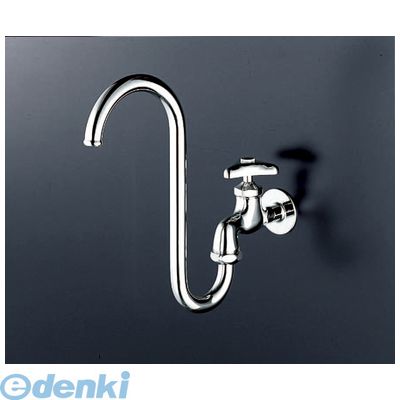 KVK06-6536-2511●エコこま水栓●日本工業規格品●エコこま水栓で普通に使っていても節水効果があります●つる首パイプ付4952490000649