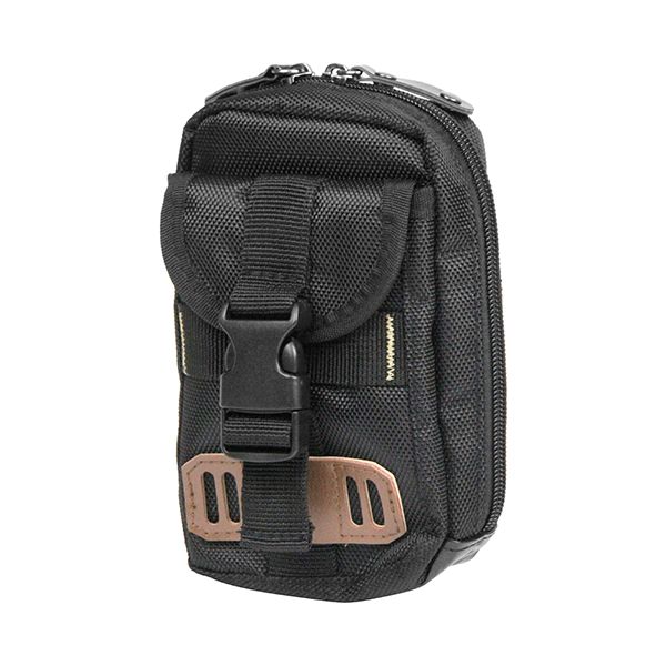 【商品説明】【用途】携帯用品の収納。【機能・特徴】ジッパー付きポケットとワンタッチバックル付きポケットで、スマートフォンや携帯用品の収納に便利です。スマートフォンや携帯用品の収納に便利です。取り外し可能なベルト通しです。【仕様】●サイズ：幅...