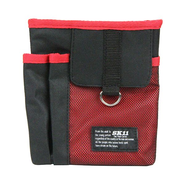 【商品説明】【用途】携帯用品の収納。【機能・特徴】メッシュポケットタイプです。ペン差付きです。【仕様】●サイズ：幅160×高さ180×奥行40mm。●カラー：レッド。●重量：70g。【材質】●ポリエステル。【注意事項ほか】●用途以外の目的に...
