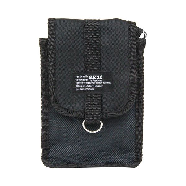 【商品説明】【用途】携帯用品の収納。【機能・特徴】四角ポケットとメッシュポケットタイプです。便利なフタ付きです。【仕様】●サイズ：幅140×高さ200×奥行60mm。●カラー：グレー。●重量：150g。【材質】●ポリエステル。【注意事項ほか...