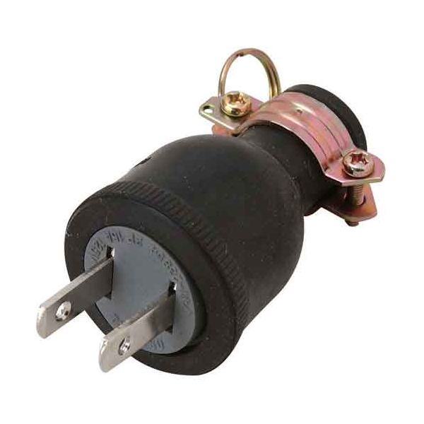 【用途】掃除機、電動工具などの交換用電源プラグ。【機能・特徴】125V15A2芯接続です。【仕様】●交流電圧：125V。●許容電流：15A。【注意事項ほか】電線許容を超える電流を流さないでください。雨中では使用しないでください。電動工具 電...