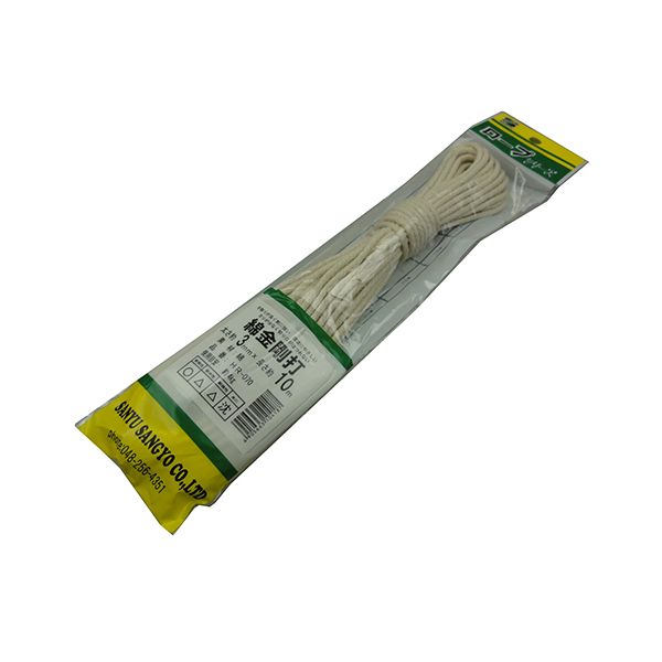 【商品説明】【用途】荷物の固定・梱包用。【機能・特徴】手触りが良く熱に強く、環境にやさしいです。【仕様】●サイズ(約)：太さ3mm×長さ10m。●使用目安：約4kg。【材質】●綿。資材 梱包資材 梱包ロープ類似商品はこちら490566310...