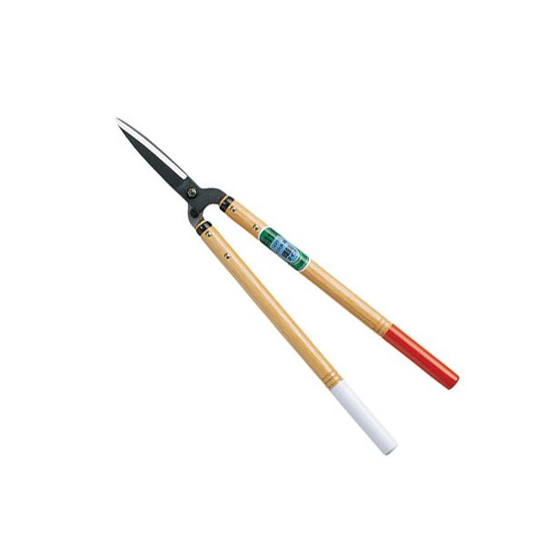 【商品説明】【用途】刈込鋏。【機能・特徴】生け垣の刈込用です。最高級刃物鋼を材料とし、刃持ちと切れ味を発揮します。刃の厚さを薄く軽量化しており、葉刈に最適dす。角ボルト、緩み止めオーディーナット使用しています。丈夫な最高級樫柄を採用していま...