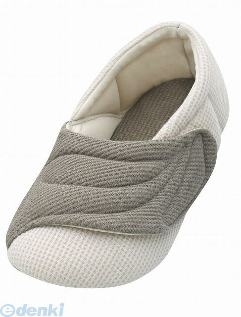 【商品説明】むくみや腫れがある時でもおしゃれにゆったりと●ワッフル素材で爽やかな履き心地です。足の状態に合せて、幅広ベルトで簡単に調節できます。中底に衝撃吸収素材（ピタフォーム）を採用。内側の甲部分にスリットを設け、より幅広い状態の足に対応...