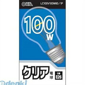 オーム電機0120-963-006製造元：旭光電機工業 ● 口金サイズE26、消費電力100W● クリア仕上げ● ガラス球PS60● 定格寿命1000時間4971275617537類似商品はこちらオーム電機 LC100V60W55/1P 白...