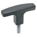 &nbsp; イマオコーポレーション &nbsp; 0575-32-2239 仕様●ねじ径:M10×1.5●ねじ長さ(mm):30●ハンドル径(mm):80●ボス径(mm):20 質量58 g 特徴●ハンドル操作で垂直に持ち上げる部分に使用...