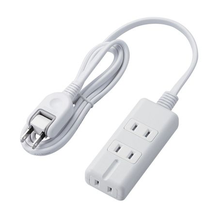 エレコム0120-898-794【商品説明】■本体差込口形状：2ピン(側面に設置した1個口のみ3ピン対応※アース機能はありません) ■本体差込口個数：3個口 ■プラグ仕様：2ピン ■コード長：1.0m ■定格：125V・15A・1500W ...