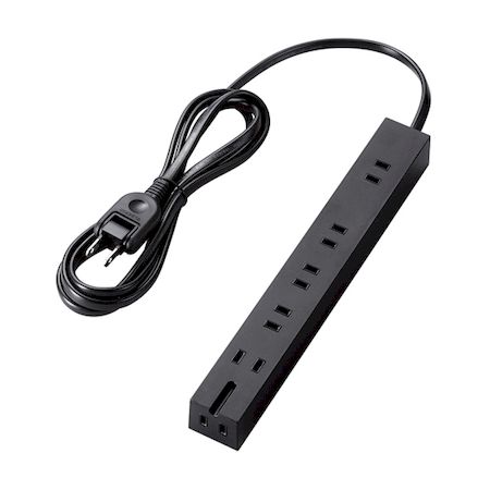 エレコム0120-898-794【商品説明】■本体差込口形状：2ピン(側面に設置した1個口のみ3ピン対応※アース機能はありません) ■本体差込口個数：6個口 ■プラグ仕様：2ピン ■コード長：2.0m ■定格：125V・15A・1500W ...