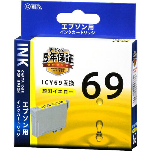 よく一緒に購入されている商品オーム電機 INKE69BM エプソン用 IC738円オーム電機 INKE69BC エプソン用 IC738円オーム電機 INKE69LBBK キヤノン用 872円商品説明　「エプソン用インクカートリッジ ICY6...
