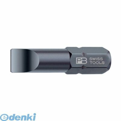 女性にもおすすめ！●強度と精度に優れた差込角1／4（6．35mm）のショートマイナスビットです。●刃先厚(mm)：0.8●刃先幅(mm)：5.5●全長(mm)：25●質量(g)：5●差込角：1/4(6.3mm)hexハンドツール【PB　SW...