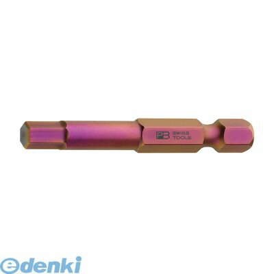 ●強度と精度に優れた差込角1／4（6．35mm）の段付き六角ビットです。ボール溝中心から後端までの長さは9mmです。●サイズ(mm)：3●軸長(mm)：4.5●全長(mm)：50●質量(g)：9●ボール溝中心から後端までの長さ(mm)：9●...