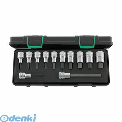 【商品説明】【セット内容】1/2'SQ六角ビットソケット：4・5・6・7・8・10・12・14・17・19mm(54-4・5・6・7・8・10・12・14・17・19)、3054/8、1054/10【仕様】■差込角('SQ)：1/2【特長】...