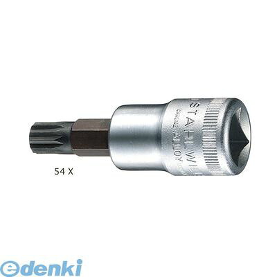■頑丈な圧入式の1／2SQトリスクエア（三重四角）ビットソケット（XZN）。●サイズ：M14●全長(L1；mm)：60●軸長(L2；mm)：20●ソケット部外径(d；mm)：23.7●質量(g)：128●先端対角寸法(mm)：13.2ハンド...