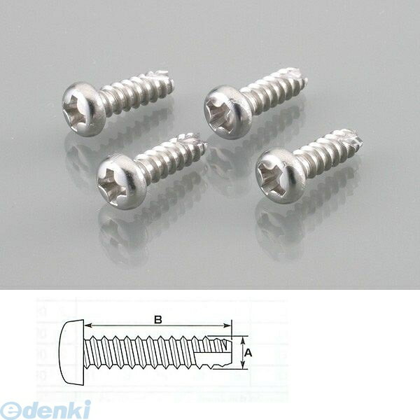 ●お取り寄せ商品のため、稀にご注文入れ違い等により欠品・遅延となる場合がございます。【商品説明】●汎用●十字穴付タッピングビス ／ 2種溝付●○入数 ： 2本●○寸法●A ： Φ4 × B ： 45mm●○材質：ステンレス製 ●サイズを必ず...
