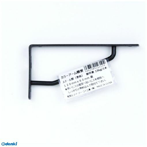 【商品説明】■どこにでもOK！■洗練されたシンプルでスタイリッシュなデザイン。■安全荷重：20kg■板幅：13mm■板厚：2mm■色：黒■商品サイズ：幅×高さ：120×60mm■材質：スチール(粉体塗装)4963784123104類似商品は...