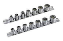 &nbsp; ITEM No. 明　　　　　　　　細 価格（） JANコード 101-31SM 3/8DR.7ピースシャローソケットハンガーセット（ミリ）8、10、12、13、14、17＆19mm 681254 101-31SMS 3/8D...