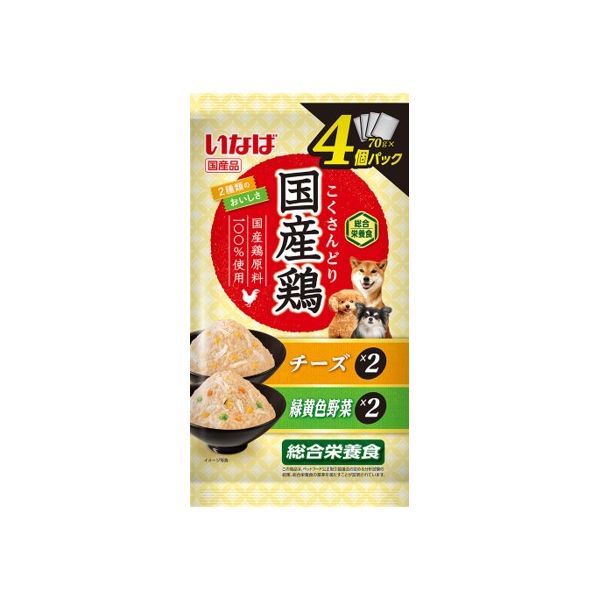 【商品説明】●国産鶏のペーストにとりささみのフレークと愛犬の好きなとりチーズや緑黄色野菜をトッピングした総合栄養食です。●原材料：【チーズ】鶏肉(とりささみを含む)、チーズ、チキンエキスパウダー、タンパク加水分解物、酵母エキス、DHA・EP...
